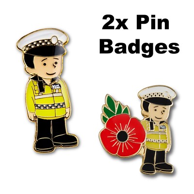 Traffic Cop Officer Roads Policing Black Rat Police Poppy Badge | eBay UK
