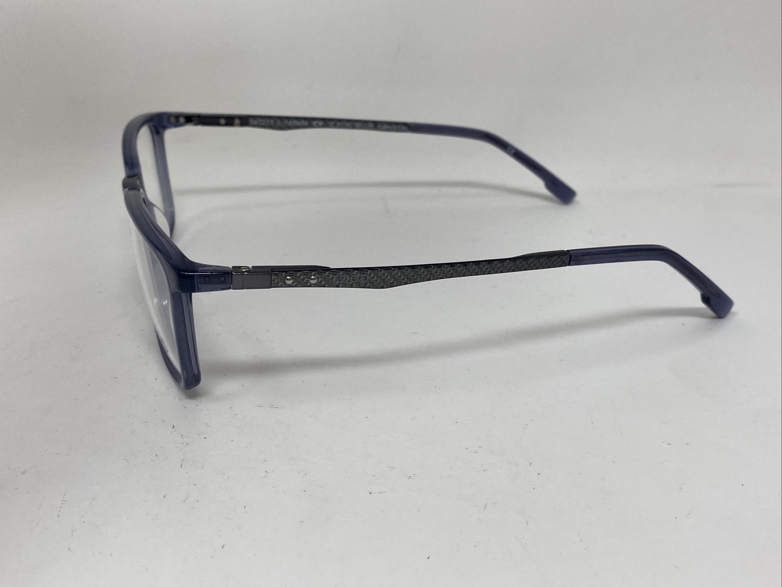 IZOD EYEWEAR IZ 2100 BLUE CRYSTAL CARBON FIBER 54/17/145 EYEGLASSES ...