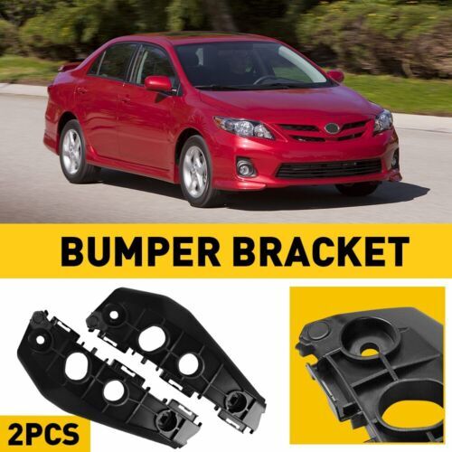 NEW LH & RH PAIR Front Bumper Brackets for 2011-2013 Toyota Corolla ...