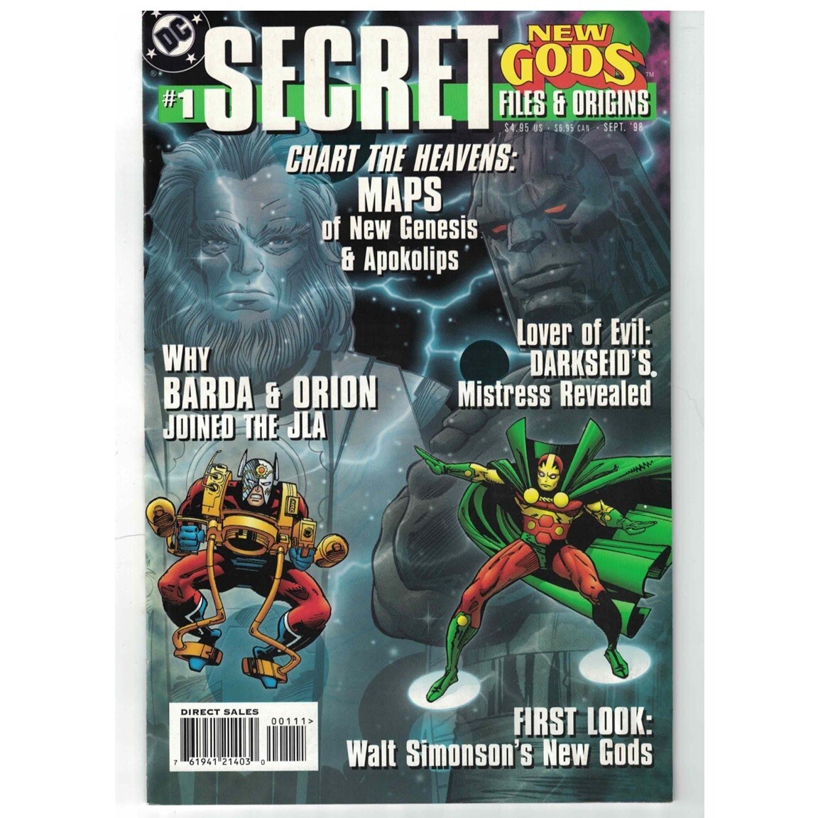 New Gods Secret Files #1 (Sep 1998) • First Issue! • Darkseid ...