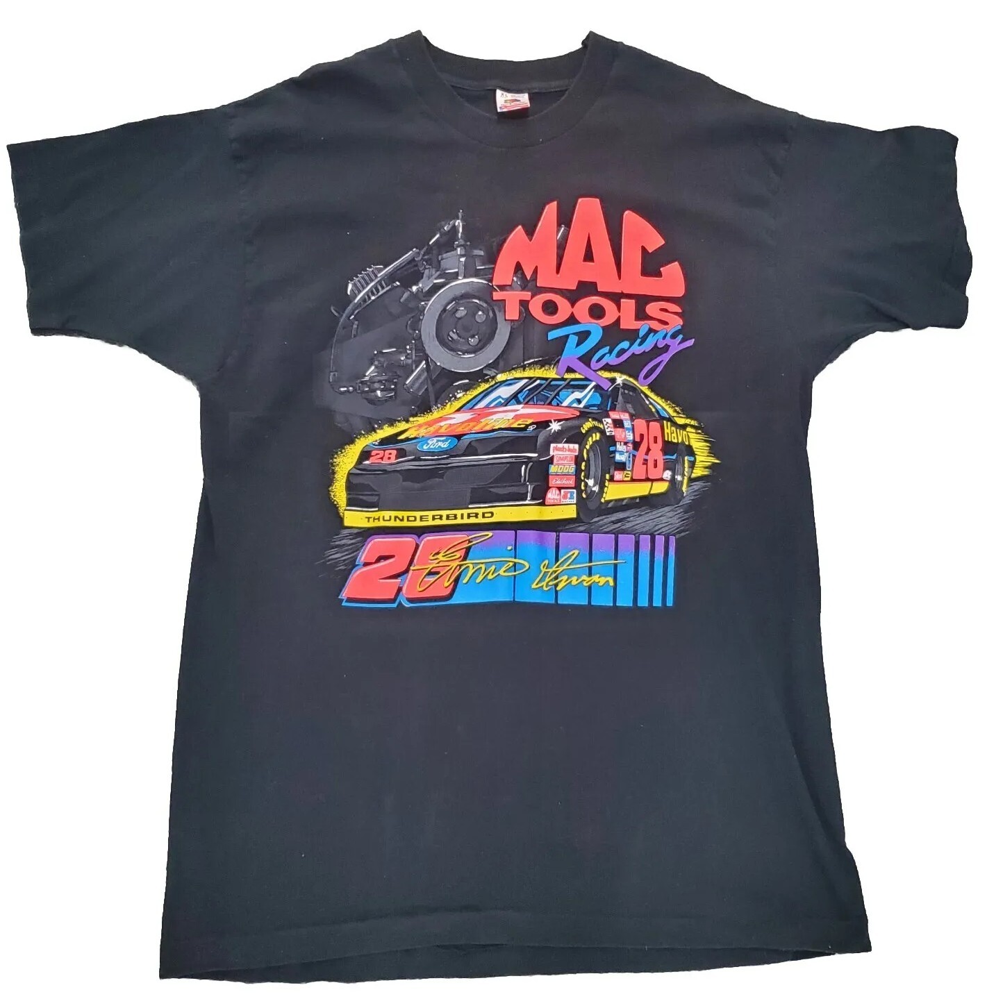 Vtg 90's Nascar Mac Tools Racing Ernie Irvan #28 T-Shirt Sz XL(48 ...