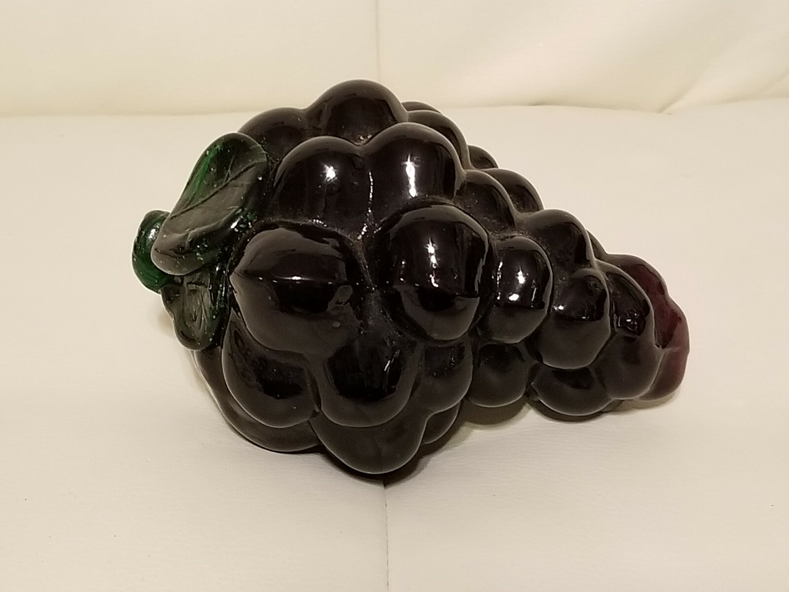 Vintage Art Glass Grape Cluster Fruit Kitchen Decor Collectible Paperweight | eBay