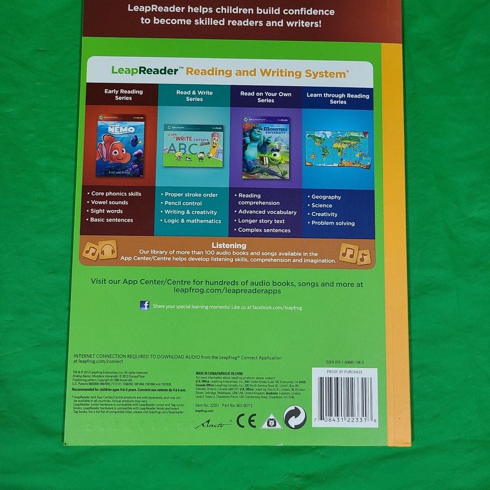 Leapfrog LeapReader At the Lake in June Early Reading Series Book Long ...