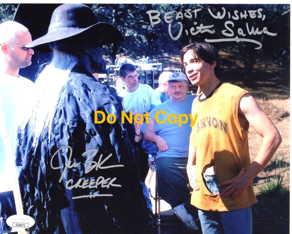 JONATHAN BRECK & VICTOR SALVA signed 8x10 Photo JEEPERS CREEPERS ...
