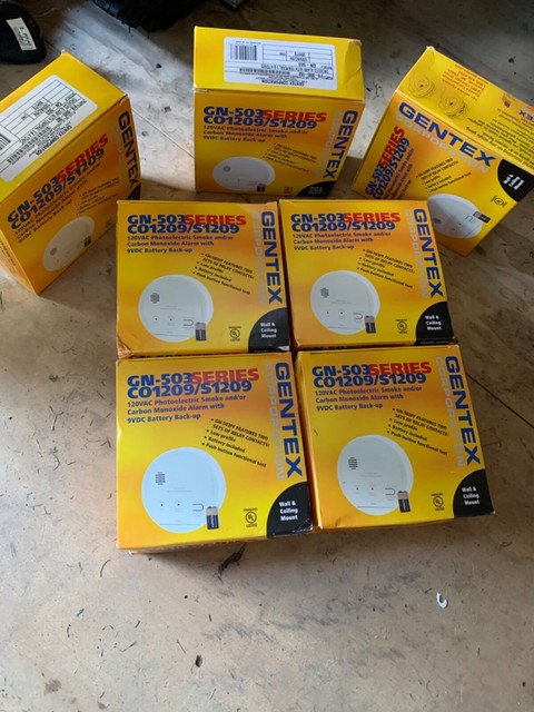 GENTEX GN-503 series CO1209/S1209. SMOKE/CO COMBO Total of 7 Brand new ...