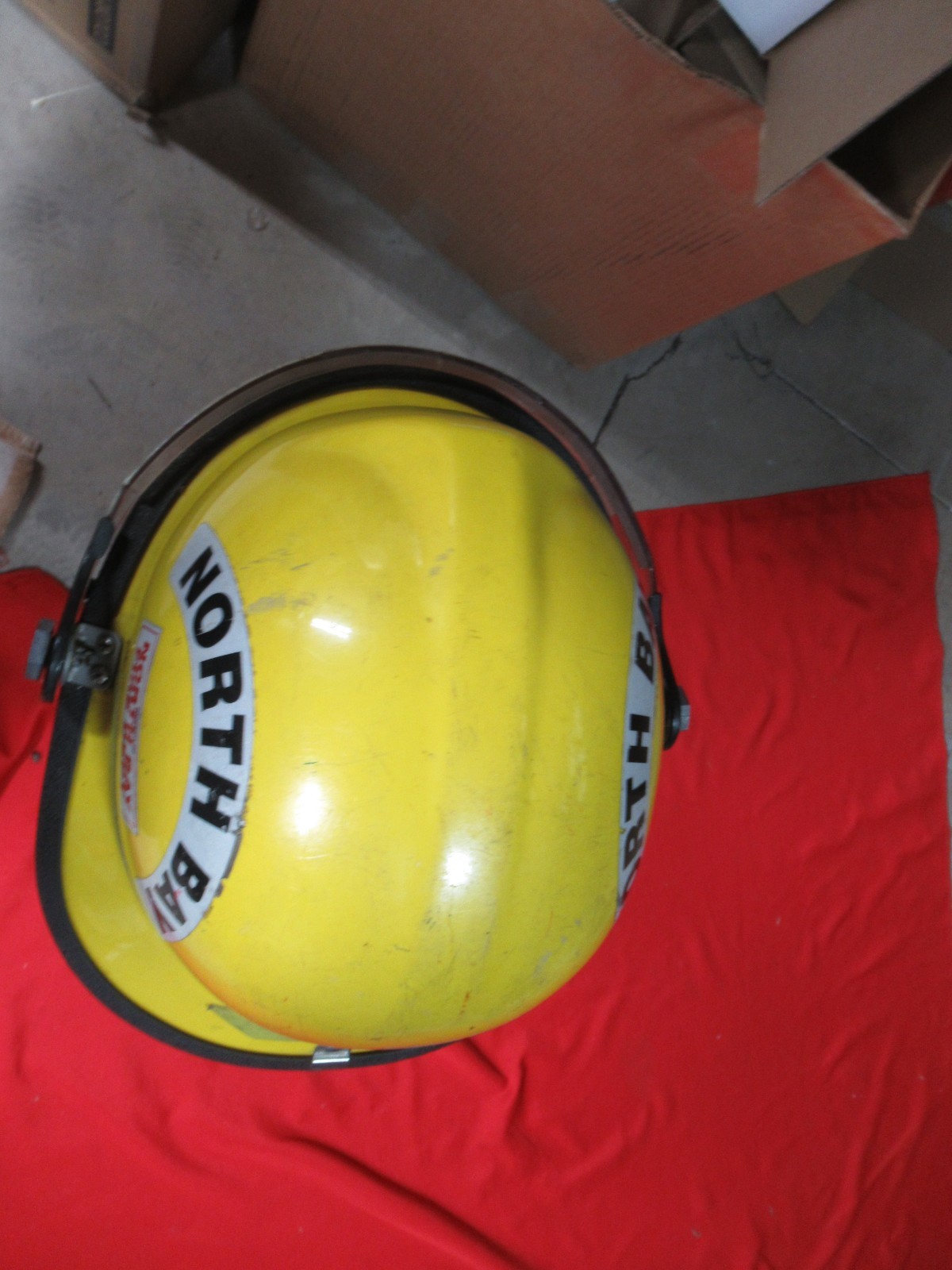 BULLARD FIREDOME FX YELLOW Helmet VISOR & Neck GUARD QUICK ADJUST FIRE ...