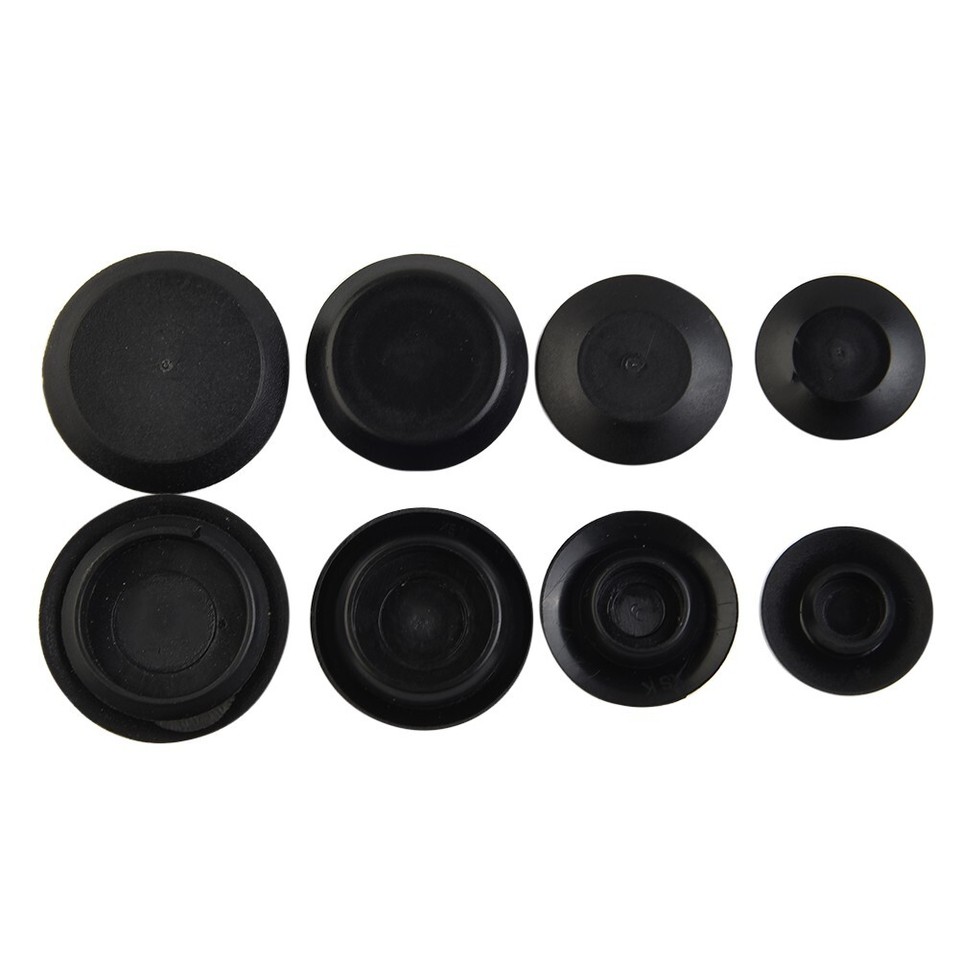 60 Piece Flush Mount Black Plastic Hole Plug Assortment Auto Body Sheet ...