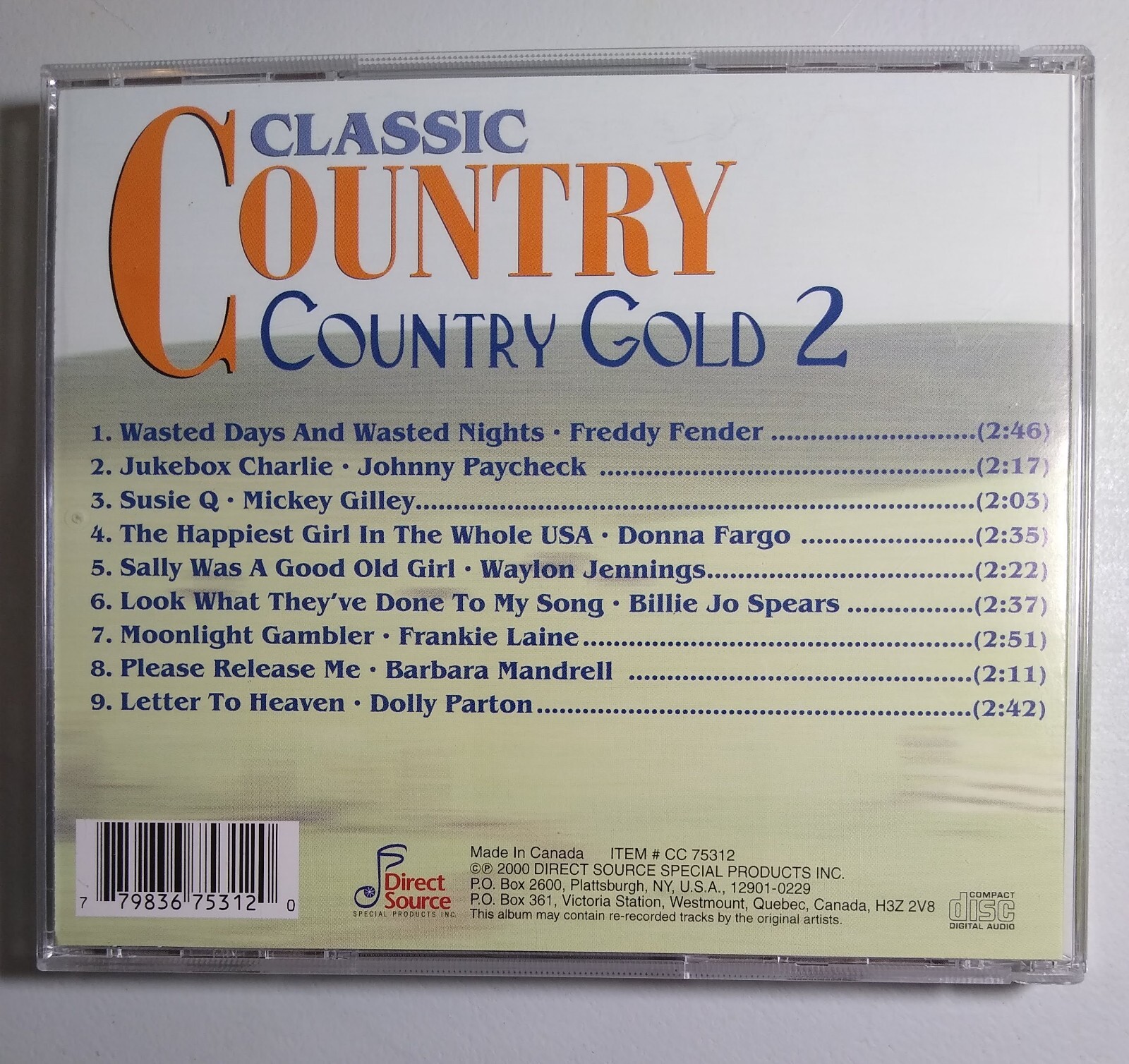 Country Music Cd Various Artists Classic Country - Country Gold 2 | eBay