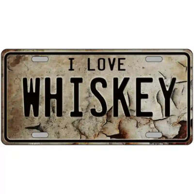 I Love Whiskey Novelty Metal License Plate | eBay