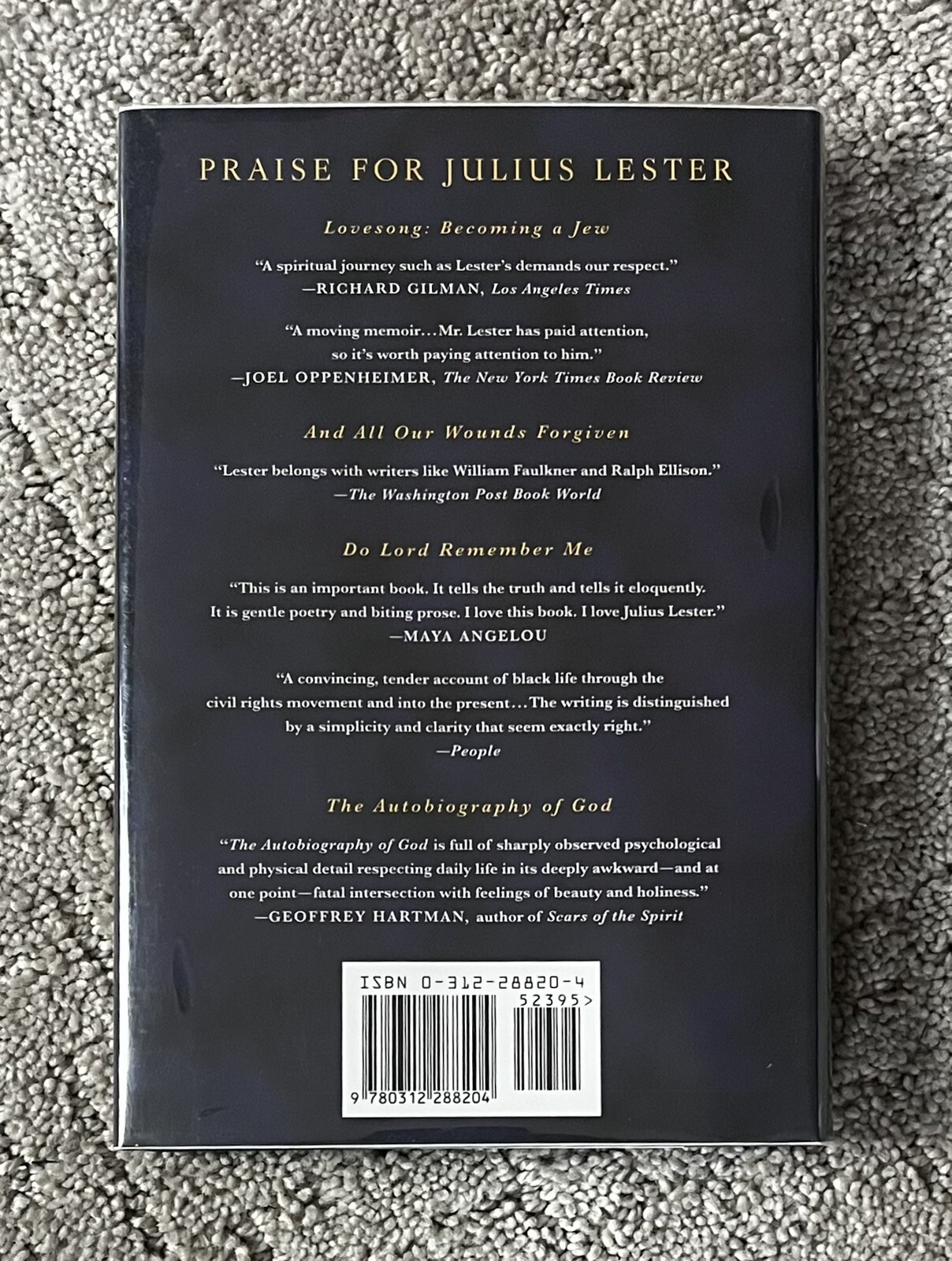 Autobiography of God by Julius Lester (2004, Hardcover) for sale online ...