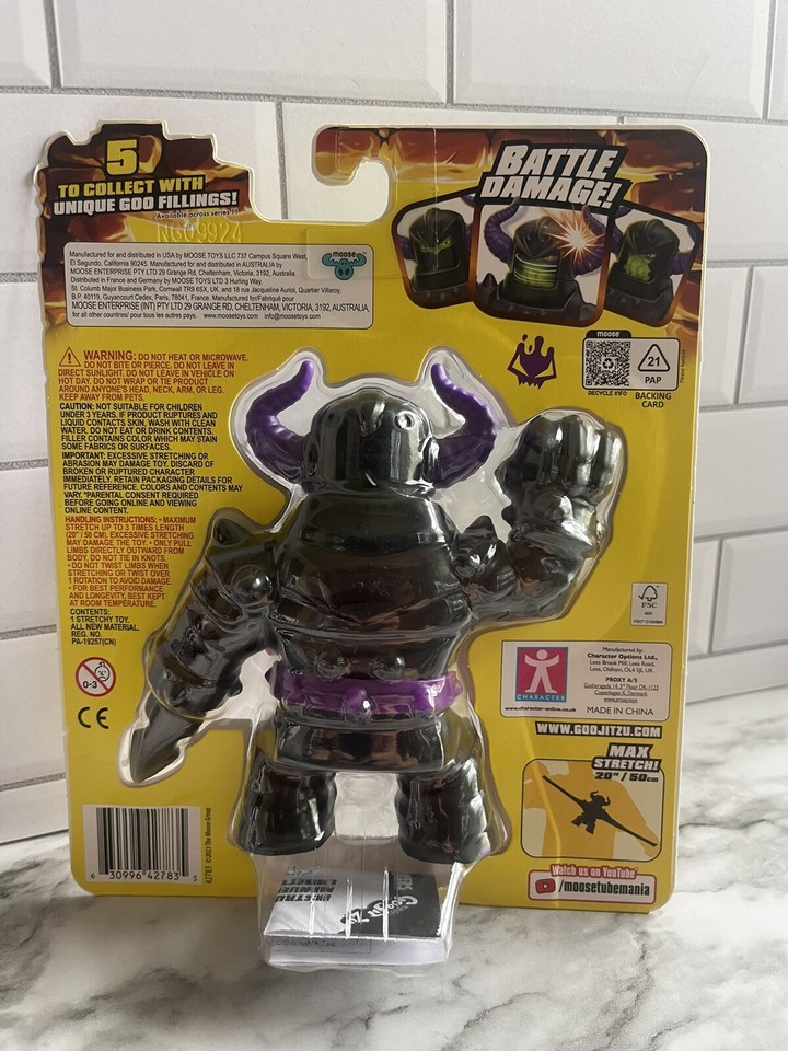 Goo Jit Zu Stretch Strikers Black Knight Orbitox Ultra Rare Hero Pack ...