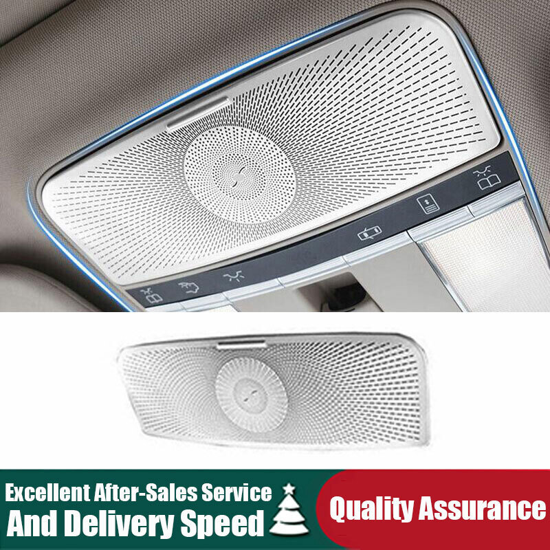 For Benz S~Class 2008~2013 Silver Steel Car Roof Speaker Decor Cover ...