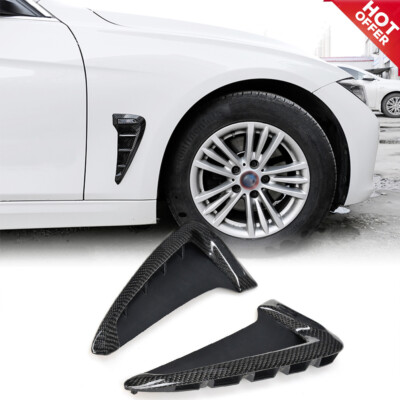 For BMW X5 F15 X5M F85 2014-2019 Carbon Fiber Side Air Fender Vent Trim ...