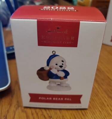 Hallmark Keepsake Ornament 2022 Polar Bear Pal Member Exclusive - New ...