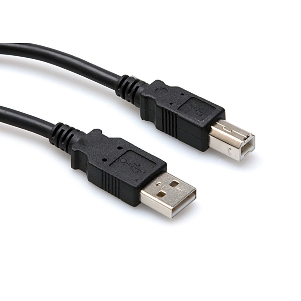 Hosa USB-210AB High Speed USB Audio Interface Mic Cable Type A to Type ...