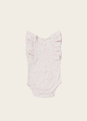 Jamie Kay Organic Cotton Frill Singlet Bodysuit - Hana Floral Size 2 ...