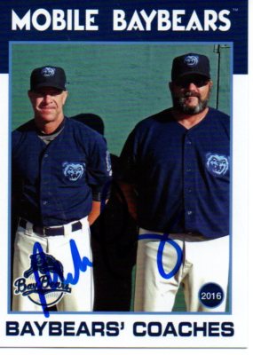Mike Lansing 2016 Mobile BayBears Signed Card | eBay