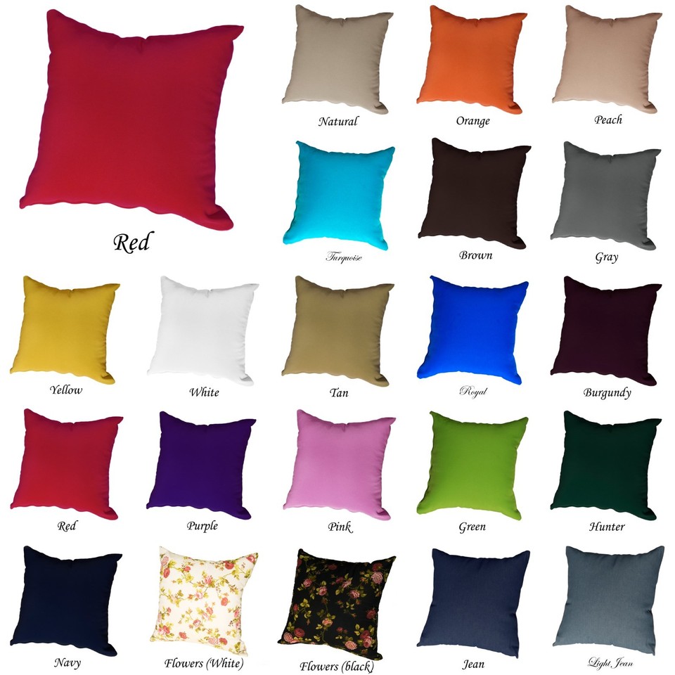 Cushion Cover Pillow Case Set of 2 Home Sofa Deco size 12 18 20 24 26 ...