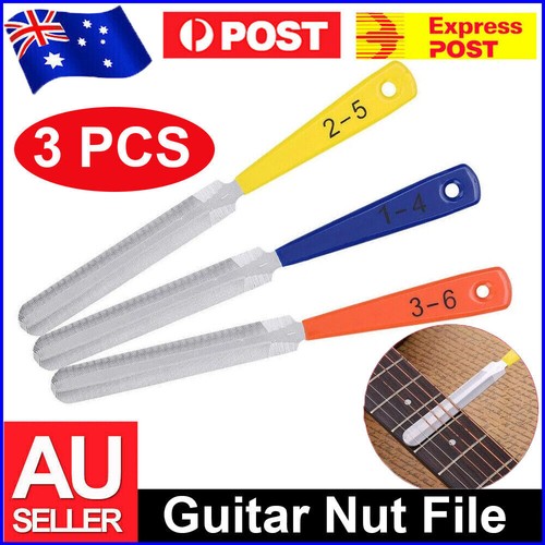 3X Diamond Needle Nut Fret File Crowning Slot Filing Guitar Repair ...