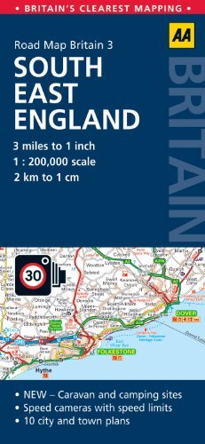 Road Map South East England (AA Road Map B... by AA Publishing Sheet ...
