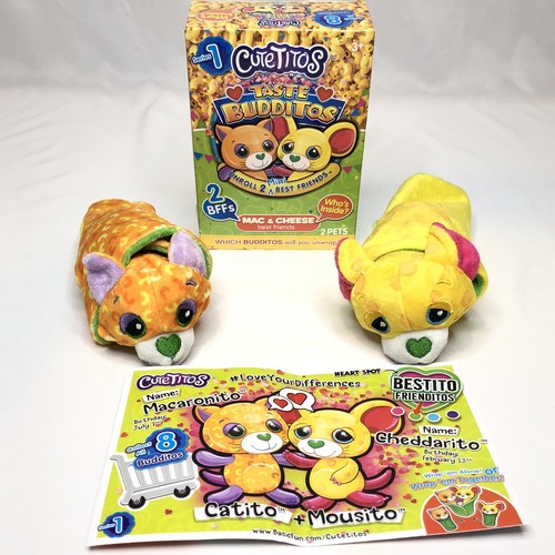 Cutetitos Taste Budditos Series 1 MACARONITO & CHEDDARITO Cat Mouse ...