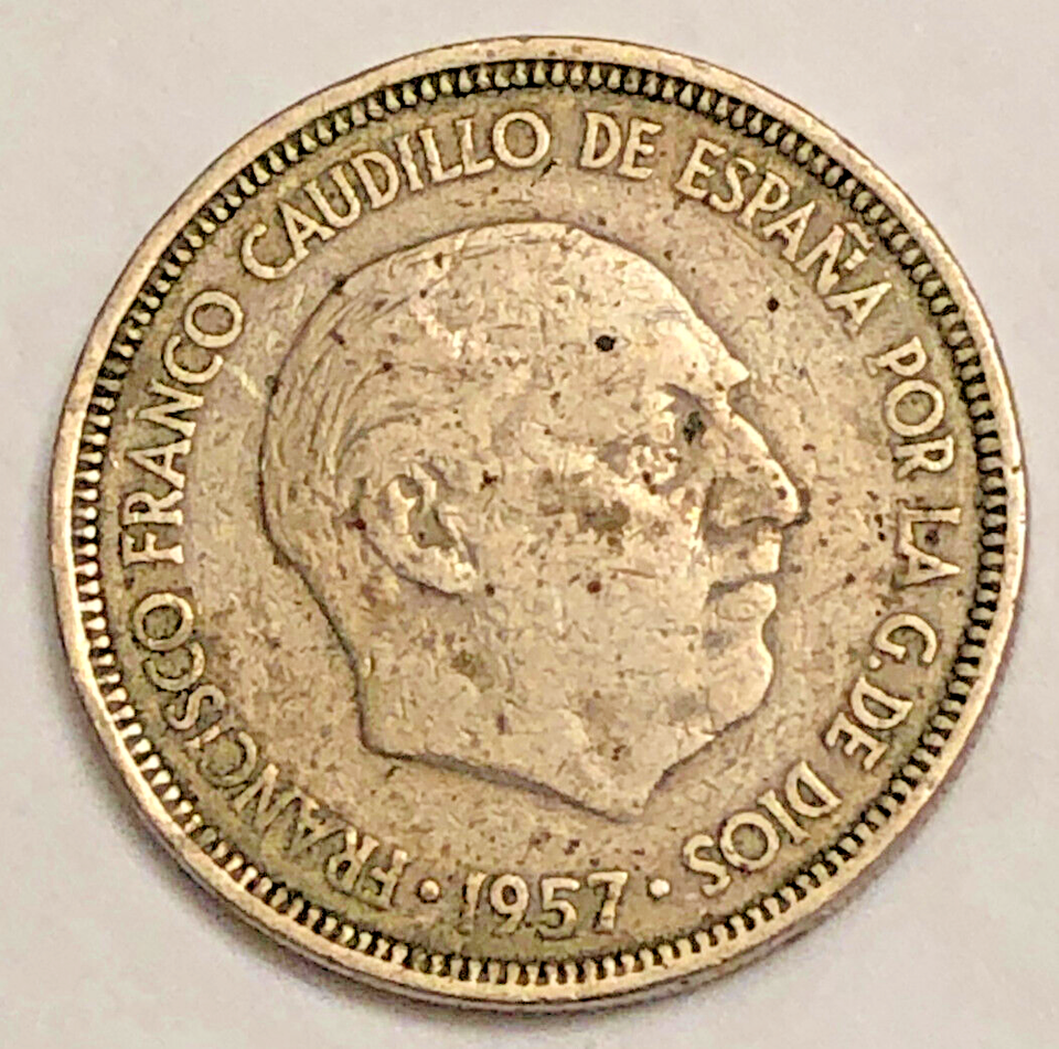 1959 5 SPAIN PTAS Coins Francisco (1957 SERIES) (FRANCOIST ERA) 20 | eBay