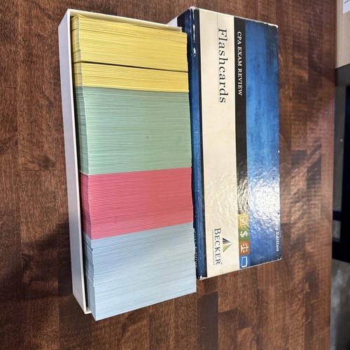 Becker Professional Education CPA Exam Review Flash Cards V1.0 2013 ...