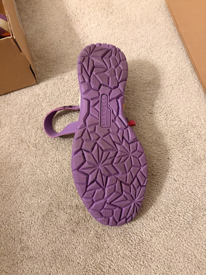 Merrell Girls Water shoe Dragonfly Purple/Orange New in box Never worn ...