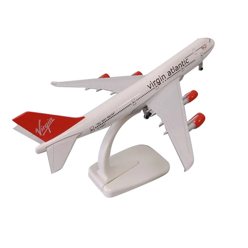 1/400 Scale Virgin Atlantic B747 Alloy Plane Model Collection Static ...