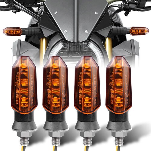 4X Turn Signal LED Light Amber For Dual Sport Dirt Bike Motorcycle ...