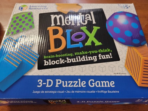 Mental Blox Puzzle Game by Learning Resources Critical Thinking Set 3D Complete | eBay