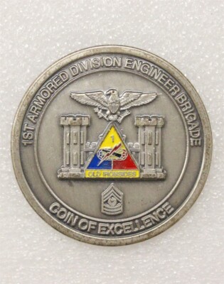 Challenge Coin 195: 1st Armored Div. Engineer Brigade, Coin of ...
