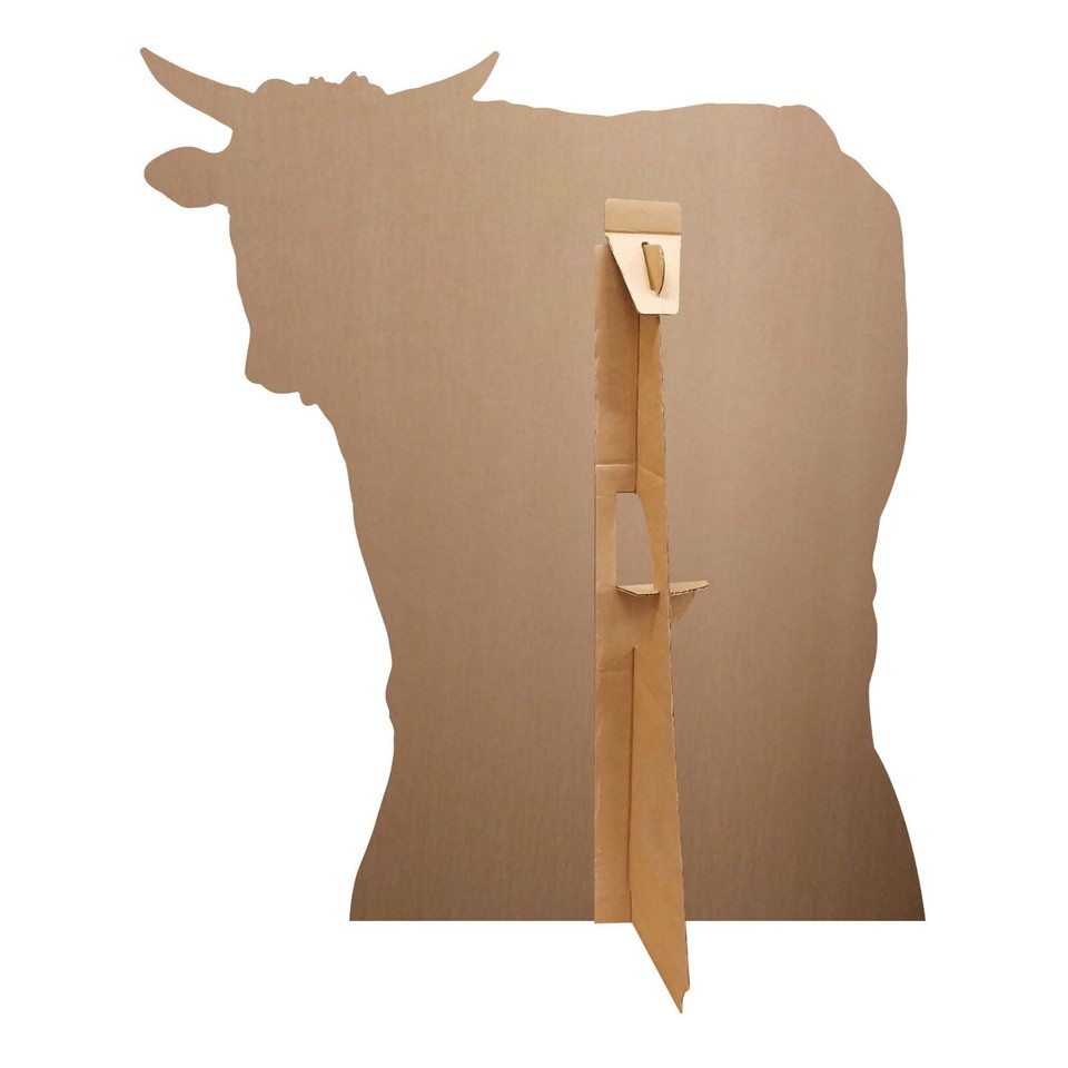 Young Bullock Cardboard Cutout Lifesize Standee with Free Mini Bull ...