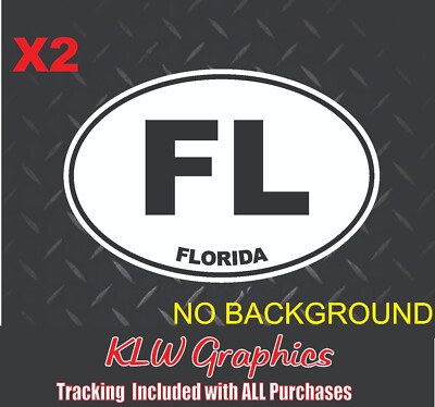 Florida Oval Vinyl Decal Sticker State Car Diesel Truck Home FL Keys ...