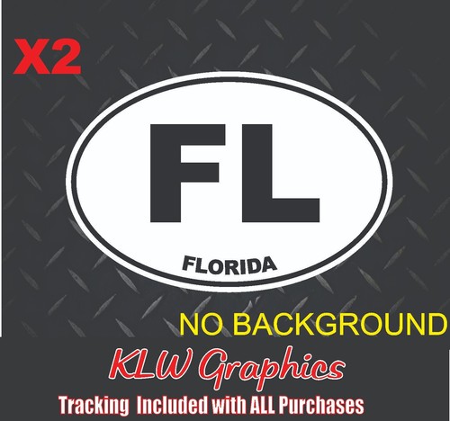 Florida Oval Vinyl Decal Sticker State Car Diesel Truck Home FL Keys ...