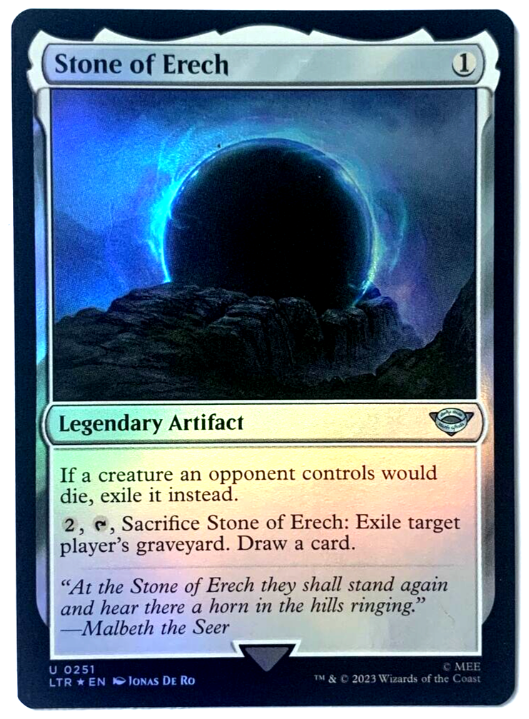 MTG Stone of Erech *FOIL* The Lord of the Rings 0251 NM | eBay