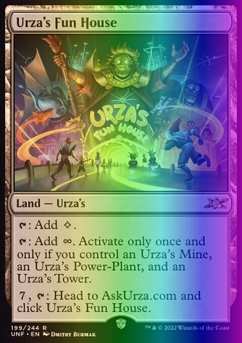 MTG Magic the Gathering Urza's Fun House (199/689) Unfinity NM FOIL | eBay