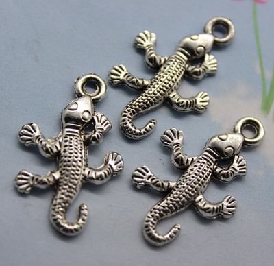 retro style lovely gecko alloy charms pendants 25*15mm | eBay