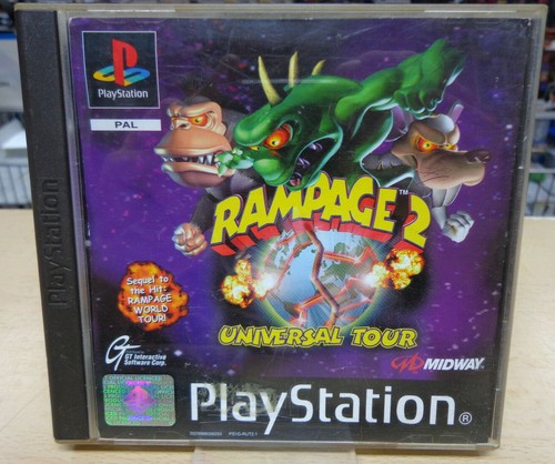 Ps1 / Playstation 1 Game - Rampage 2 Universal Tour (with OVP)(PAL ...