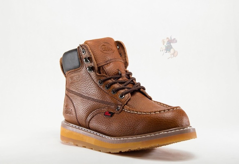 Men Work Boot Cobra C27M Dark Brown Genuine Leather Goodyear Welt ...