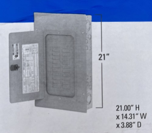 Eaton Cutler BRP20L125 Indoor Main Lug Panel 1PH 3Wire 20 Space 40 ...