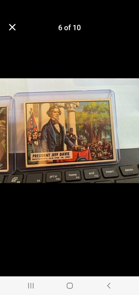 1962 Civil War News Vintage Trading Card Complete 88 Card Set Topps VG ...
