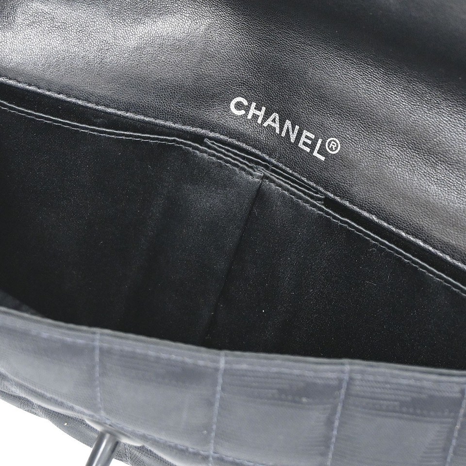 Chanel Black Jacquard Nylon Travel Line East West Shoulder Bag 187792 ...