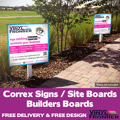 Full Colour Printed Correx Signs/ Site Boards/ Builders Boards - Free ...