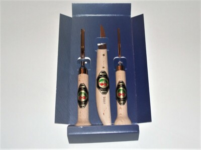 2 Cherries 1 Chip Carving Knife #3363 W/2 small Gouges Set Small 3 pc ...