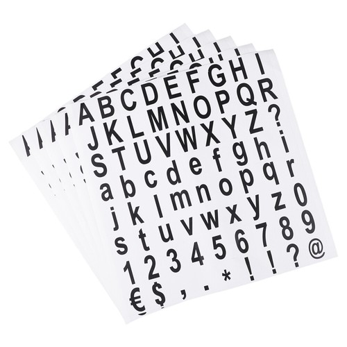 Vinyl Number Stickers Adhesive Letters Alphanumeric Puzzle Alphabet ...