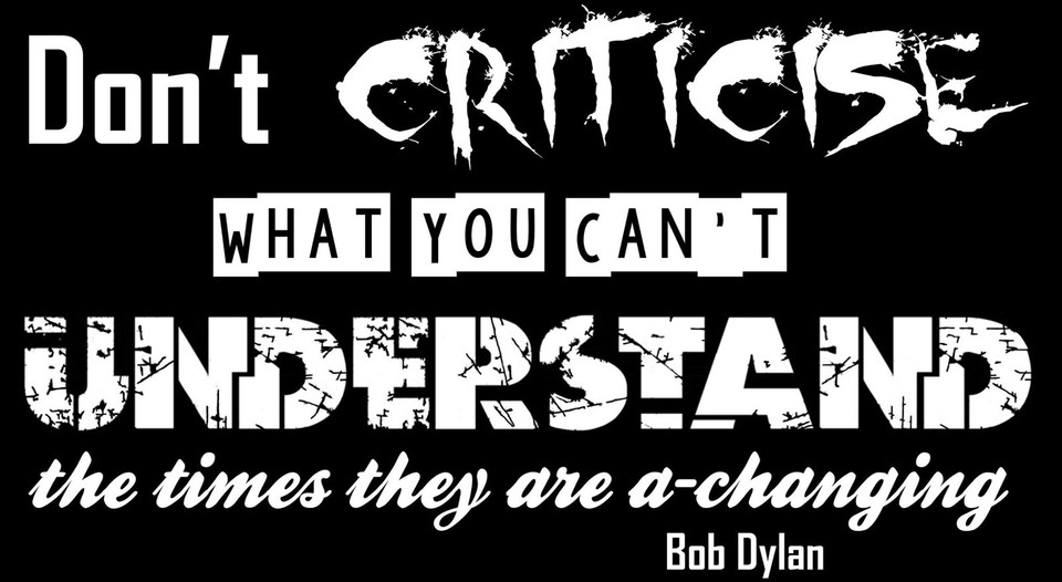 Bob Dylan 'The Times are A-Changing' song lyrics, Vinyl Wall Art ...