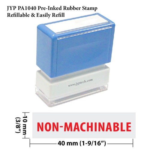 NON-MACHINABLE - JYP PA1040 Pre-Inked Rubber Stamp | eBay
