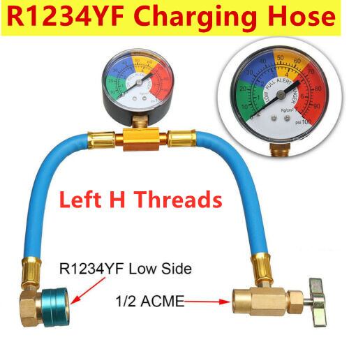 Self-Sealing R1234YF Refrigerant Recharge Hose Kit for Car AC Charge ...