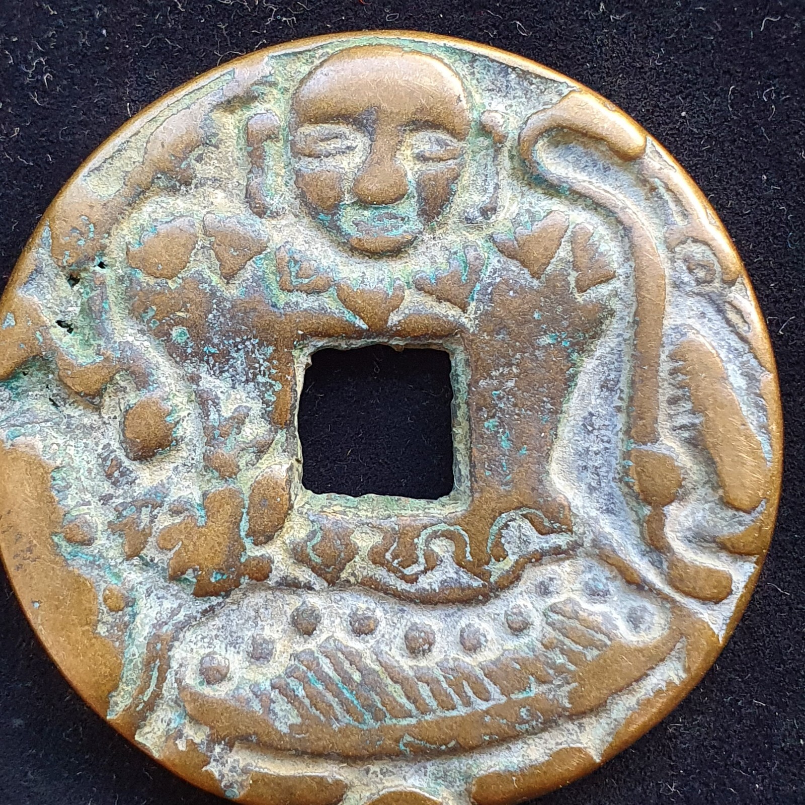 CHINESE ANCIENT JIN DYNASTY CHINA AMULET LUCY TALISMAN COIN 44mm | eBay